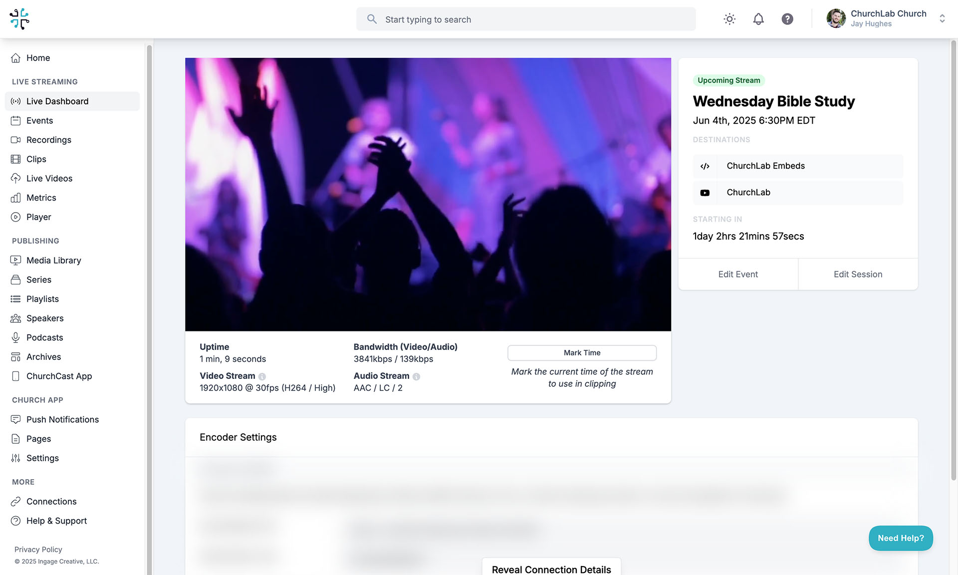 Live Stream Church Services - ChurchLab Streaming Platform